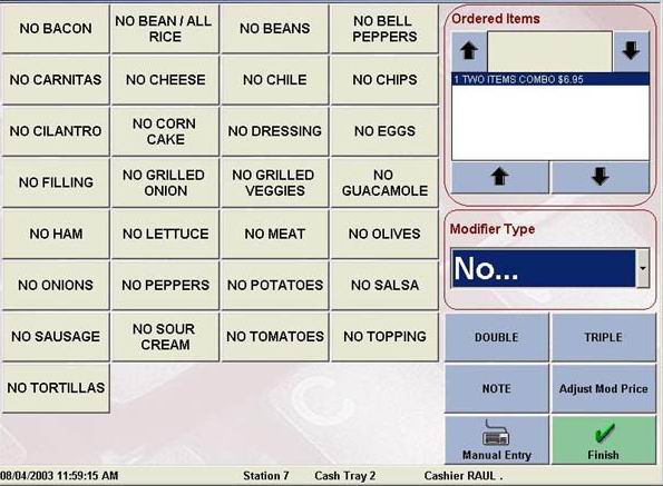 Restaurant POS System for fine dining, fast food and pizza