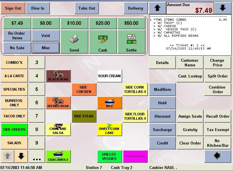 Restaurant POS System for fine dining, fast food and pizza