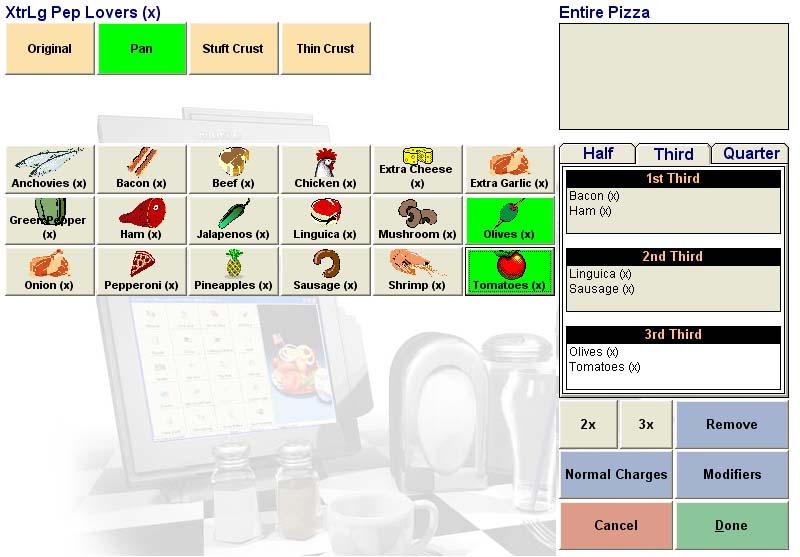 Restaurant POS System for fine dining, fast food and pizza